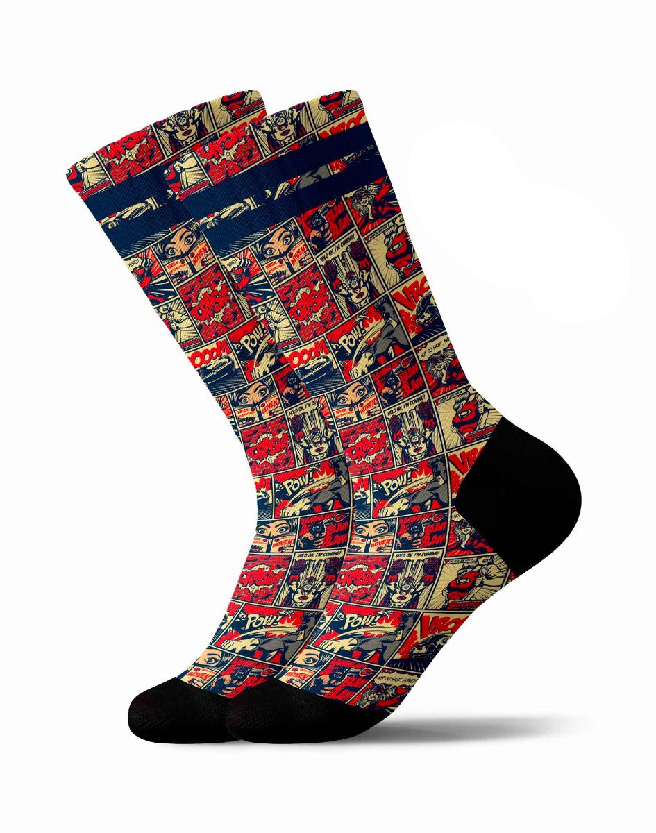 COMIC SUBLIMATED SOCKS | PULLIN